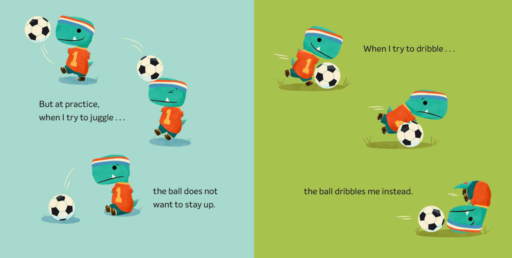 Tiny T. Rex Tries Soccer – Talking Animals Books