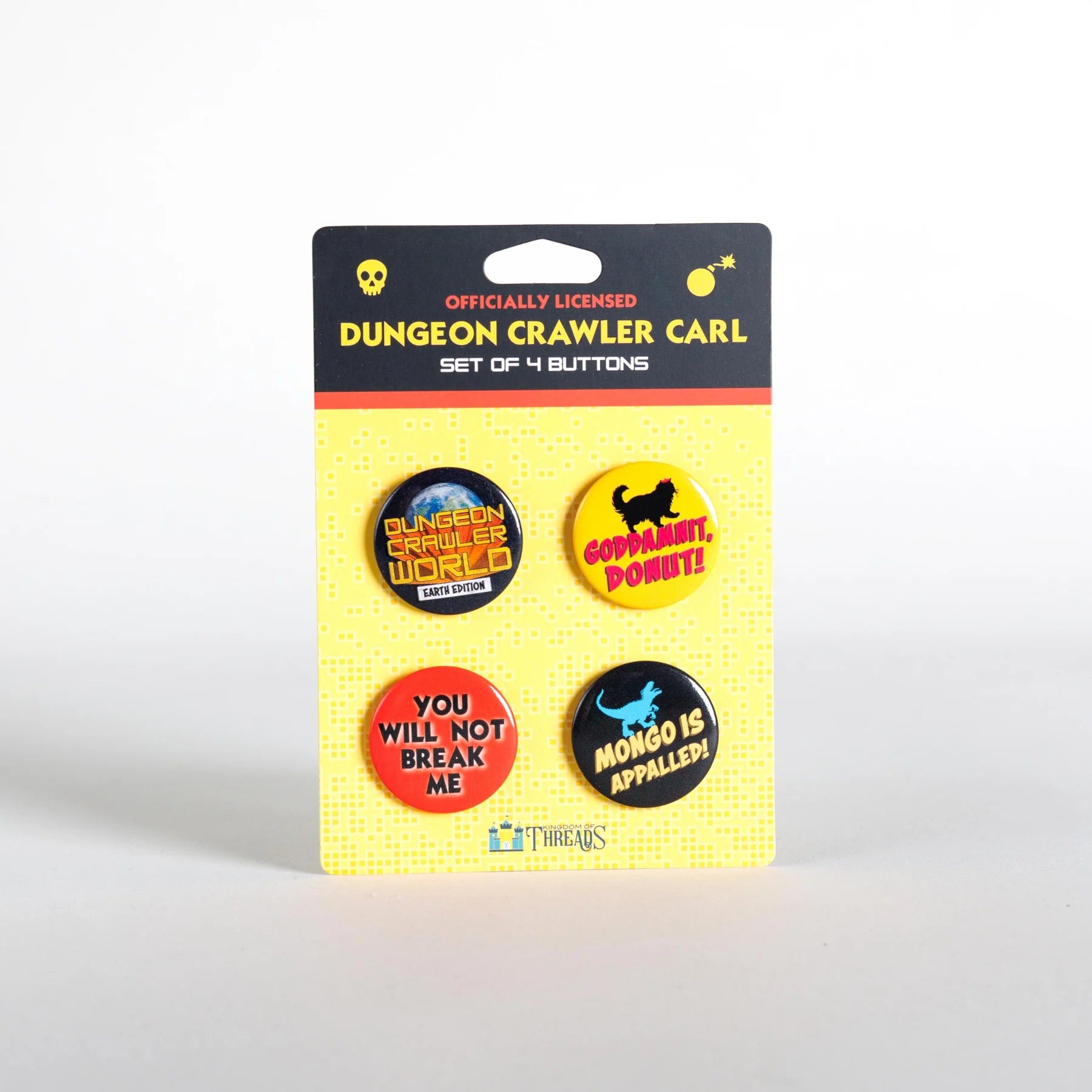 Dungeon Crawler Carl Button Pin Set – Talking Animals Books